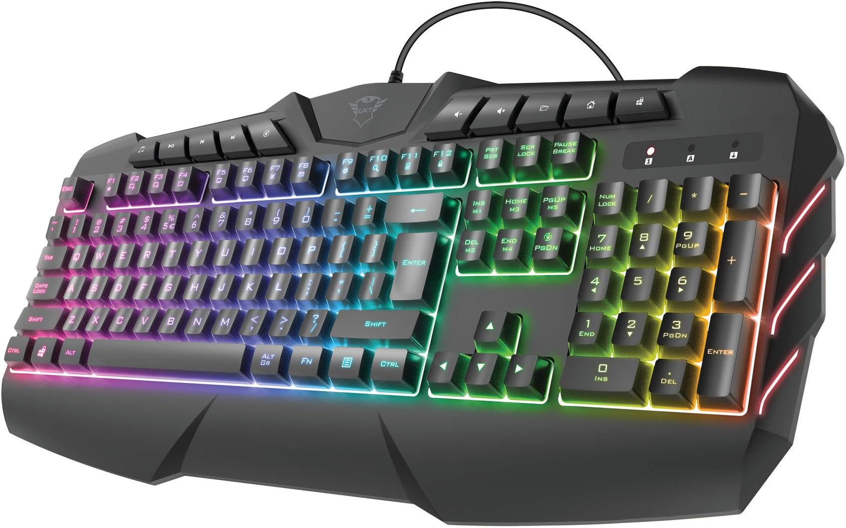 Trust Gaming 23916 Semi Mechanical Gaming Keyboard with UK Layout GXT ...