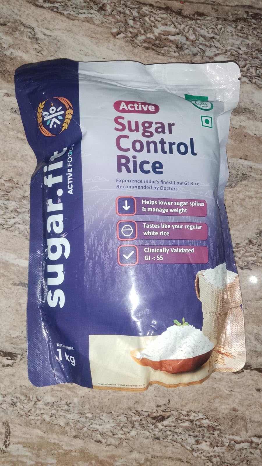 Sugar.Fit Active Sugar Control Rice 5 kg, Telangana Sona Masoori Rice ...