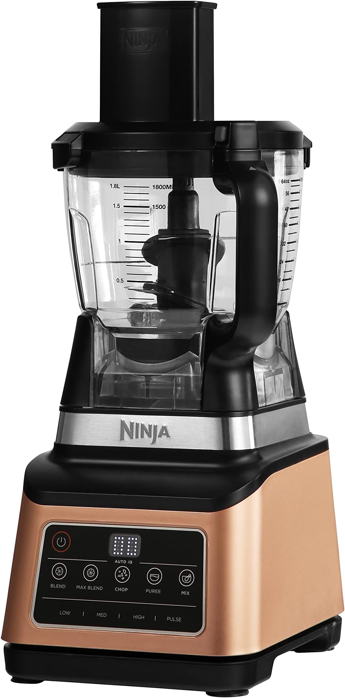 Ninja 3-in-1 Food Processor & Blender with 5 Automatic Programs: Blend ...