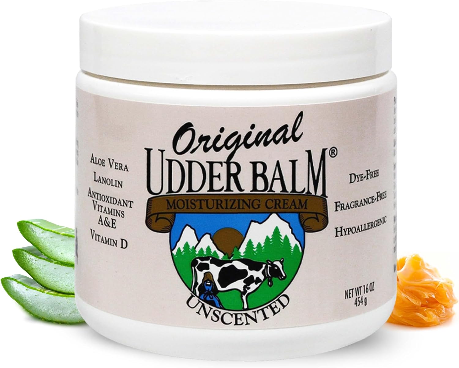 Original Udder Balm Unscented Moisturizing Cream 16Oz Jar : Amazon.co ...