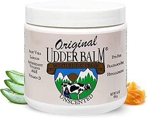 Original Udder Balm Unscented Moisturizing Cream 16Oz Jar : Amazon.co ...