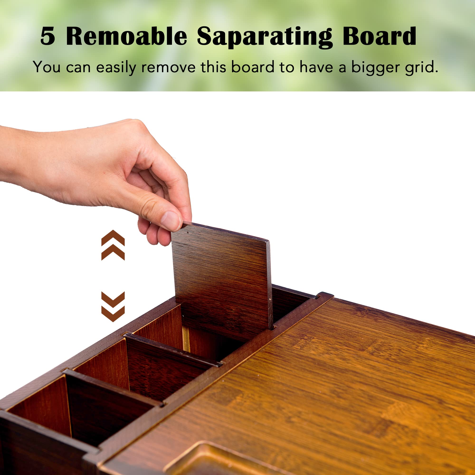 WAYTRIM 2-Tier Bamboo Monitor Stand, Wood Computer Monitor Riser ...