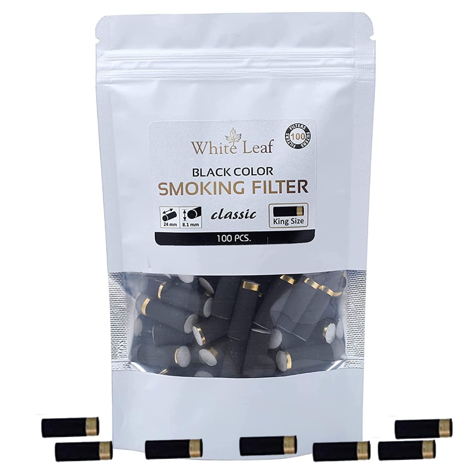 Buy White Leaf Regular Flavour Smoking Filter for Cigarettes Slim Long ...