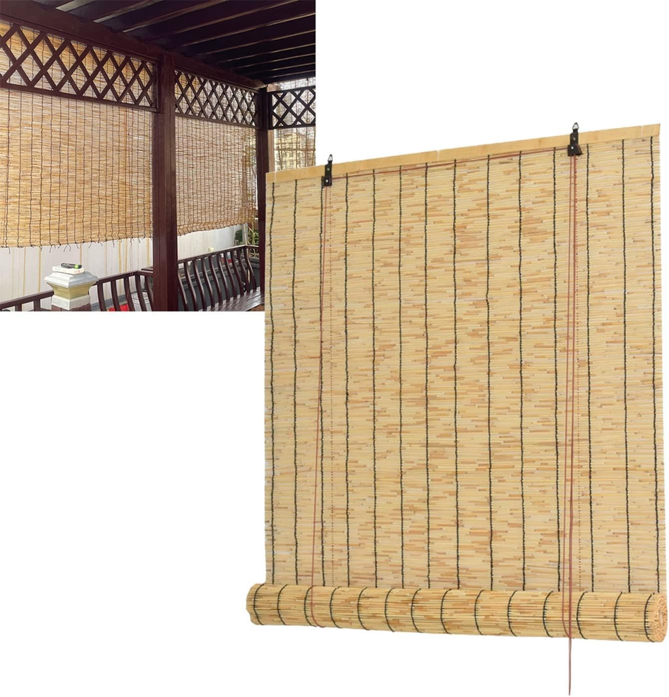 Amazon.com: Shading Window Shades Bamboo Blinds 28" 32" 36" 38" 42" 45 ...