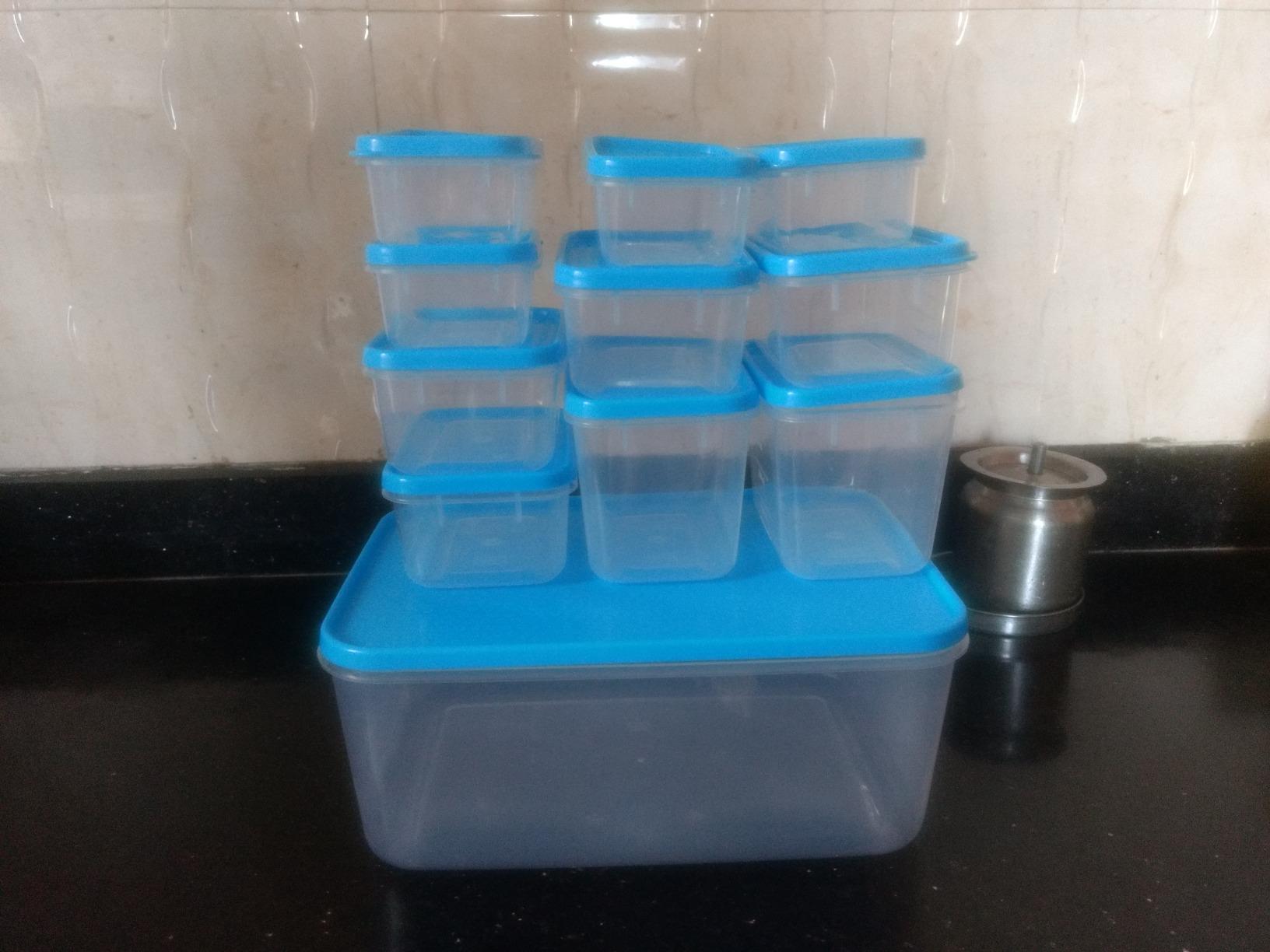 Buy All Time Plastics Plastic Polka Container Set, 10-Pieces, Yellow ...