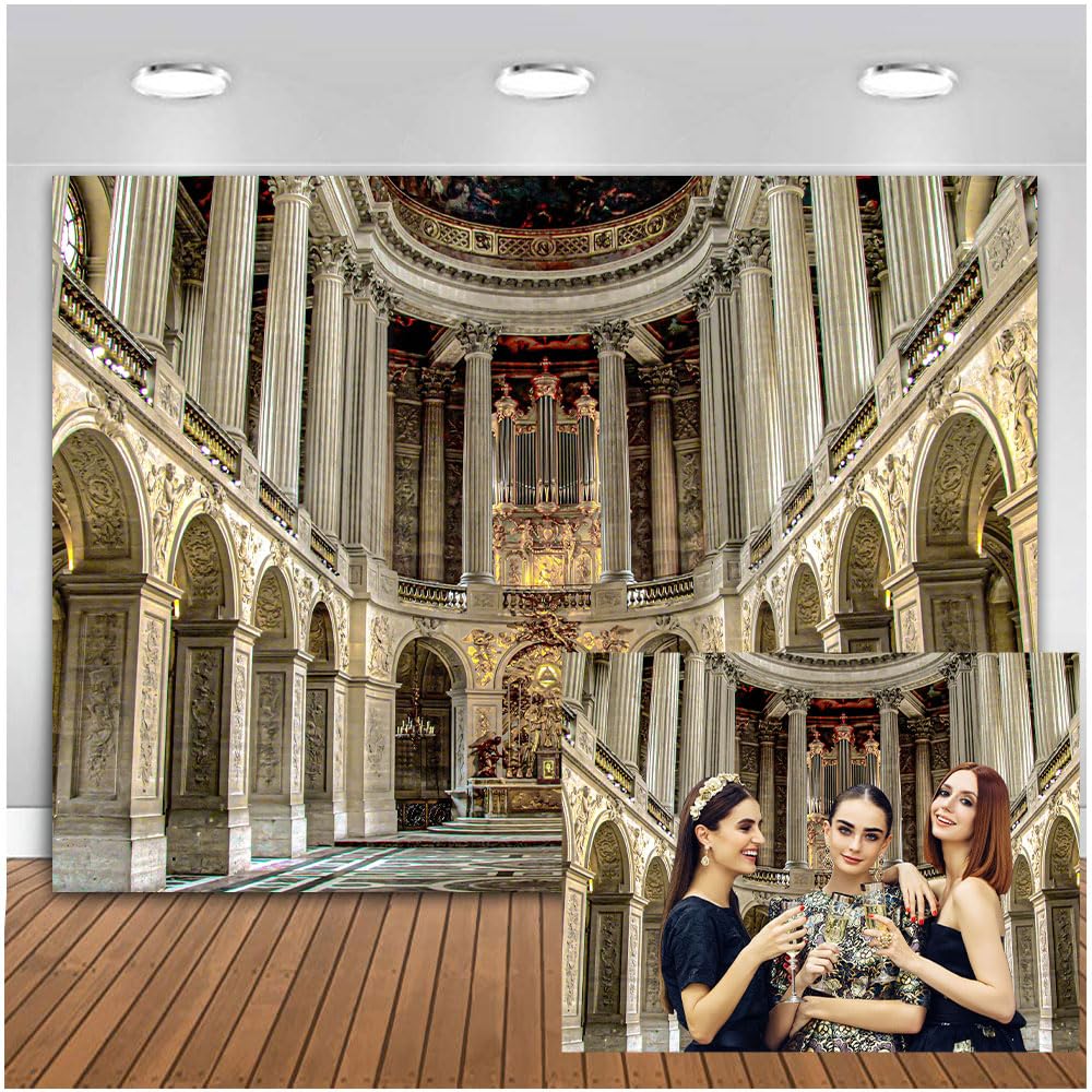 Amazon.com : TOAOFY 7x5ft Palace Backdrop Luxurious Palace Backdrop for ...