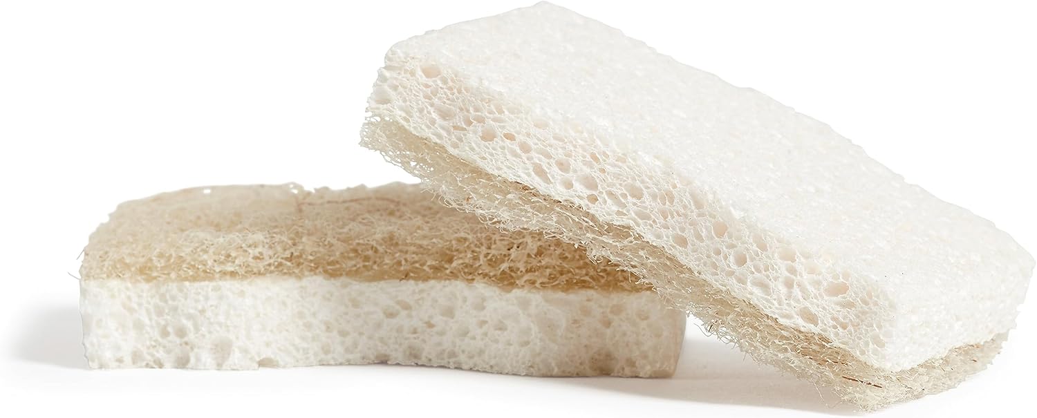 Amazon.com: Grove Co. Sponges, Natural Coconut Scrubber Kitchen Sponge ...
