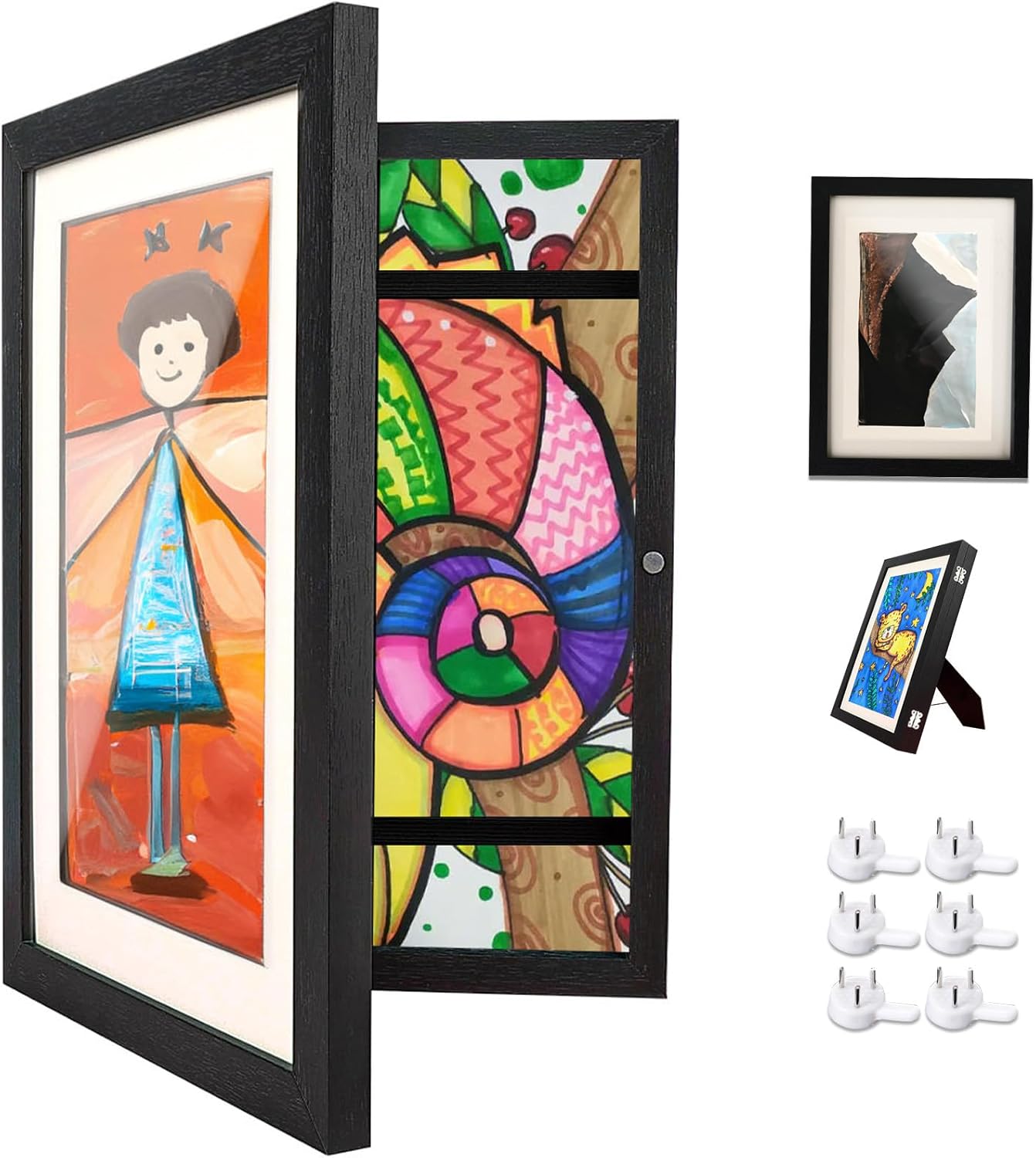 Ciscle Kids Art Frames, 1 Pack A4 Fillable Front Opening Photo Frames ...