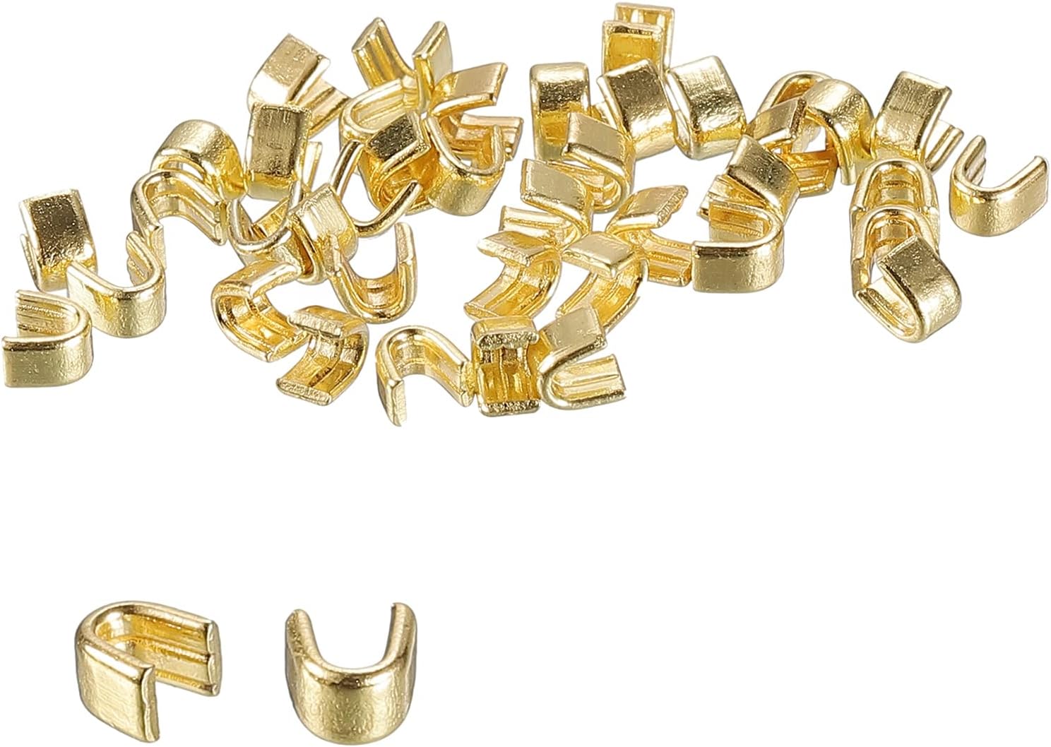 Amazon.com: uxcell 40Pcs Zipper Slider Retainers, #3 U Shape Top ...