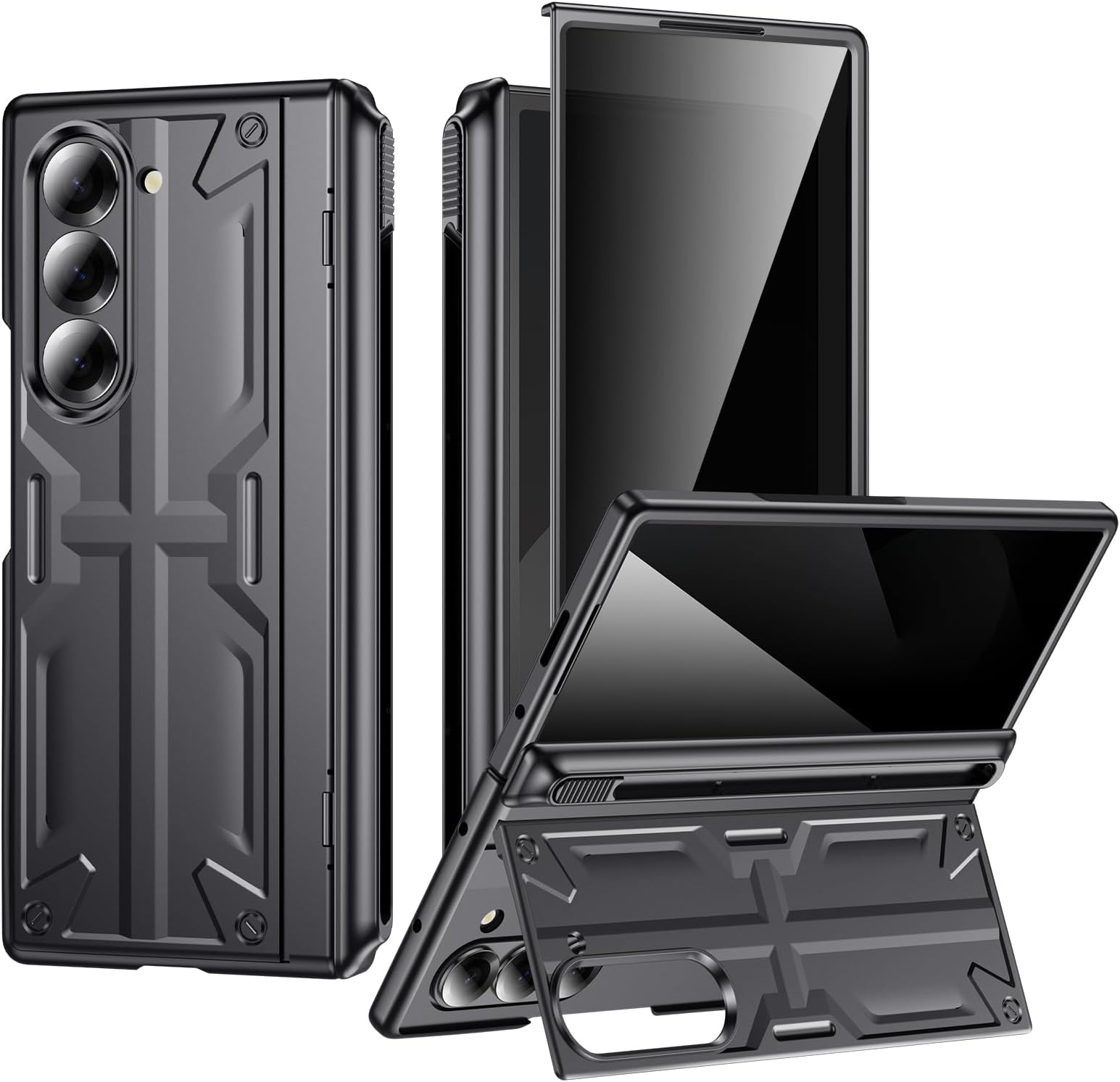 Amazon.com: for Samsung Z-Fold-6 Pen Case: Slim Hinge Stand Case with ...