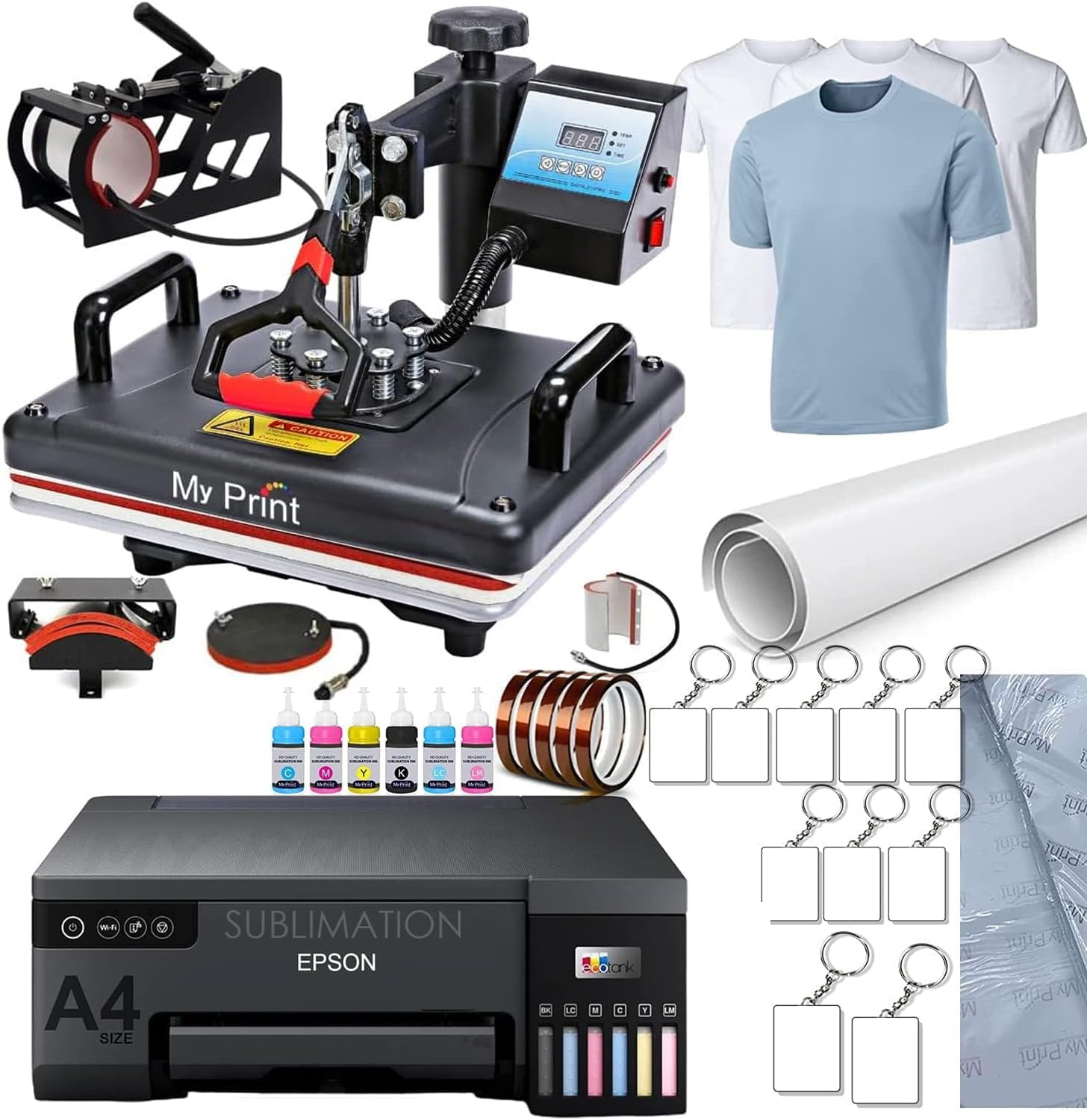 MY PRINT | Sublimation Printing Setup | 5in1 Combo with L8050 6 Color ...