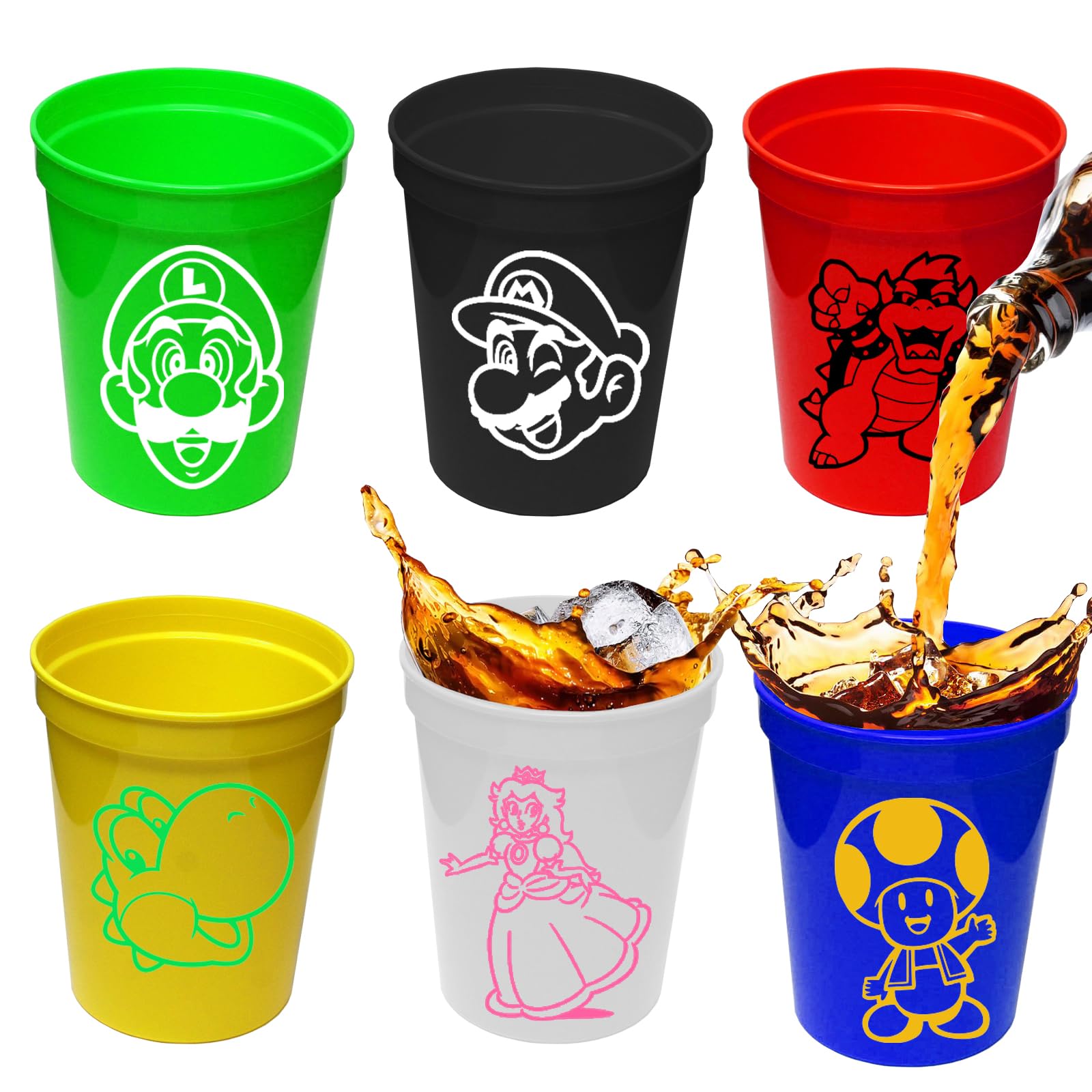 Snapklik.com : 12 Pcs Super Game Party Cups Super Game Plastic Cups 12 ...