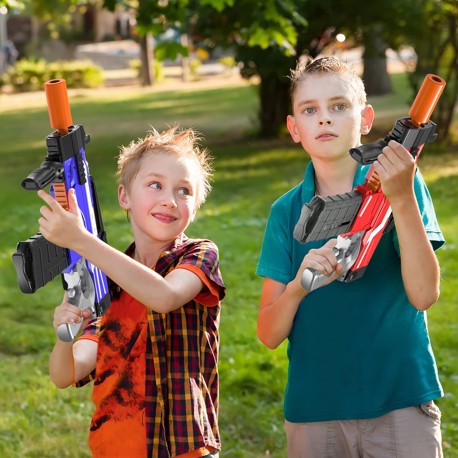 Buy Holiky Toy Gun for Nerf Guns Automatic Machine Gun Darts, DIY Boys ...