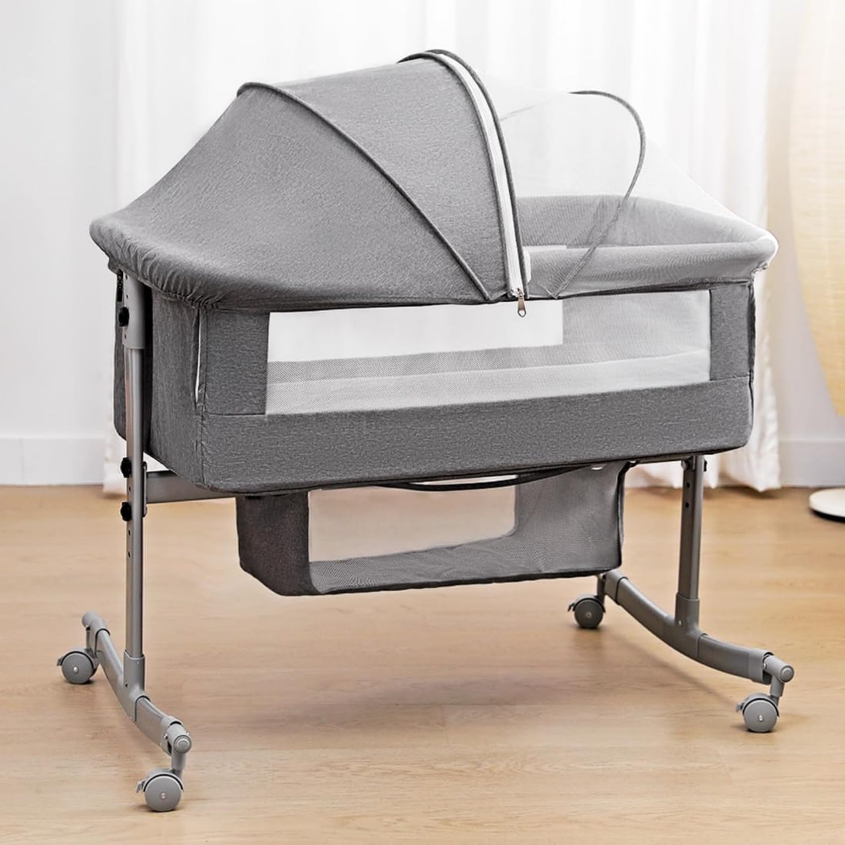 Amazon.com : Bedside Crib for Baby, 3 in 1 Bassinet with Large ...