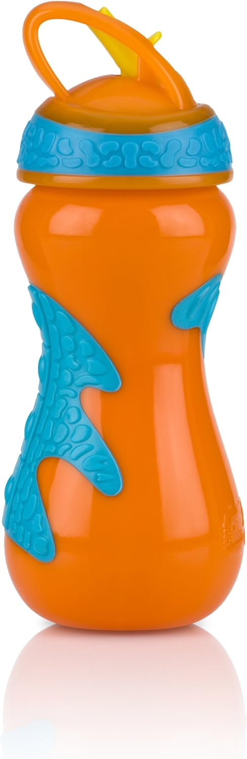 Amazon.com : Nuby Flip-It Top Gator Grip Plastic Sipper, 15 Ounce ...