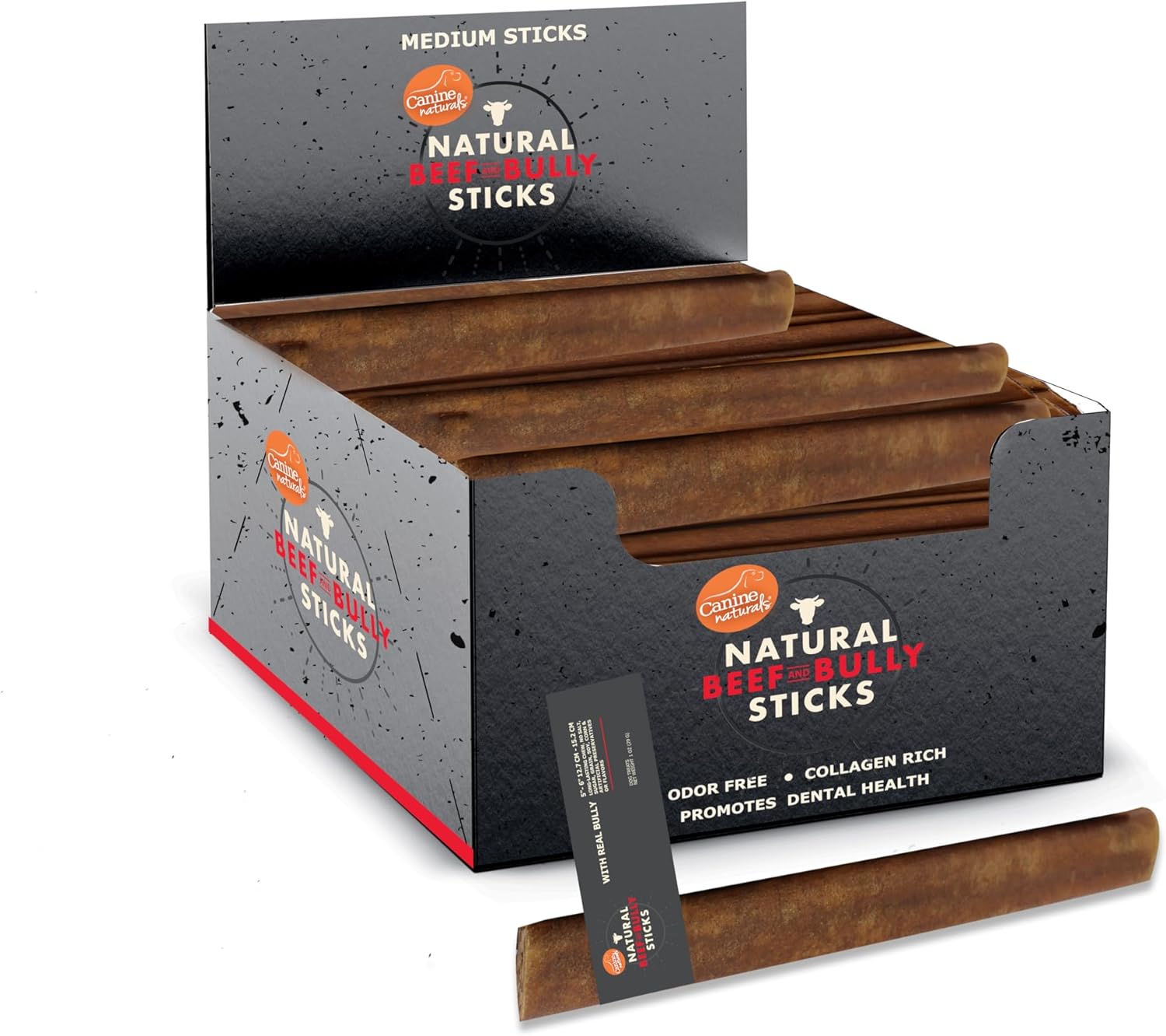 Amazon.com : Canine Naturals | Natural Beef & Bully Sticks | 48 Count ...