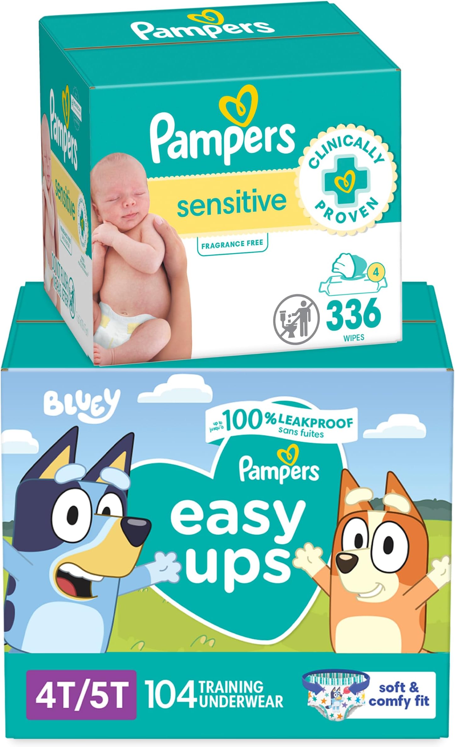Amazon.com: Pampers Easy Ups Bluey Pull On Training Pants Boys and ...