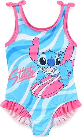 Amazon.com: Disney Lilo & Stitch Girls Swimsuit UPF 50+ One Piece ...