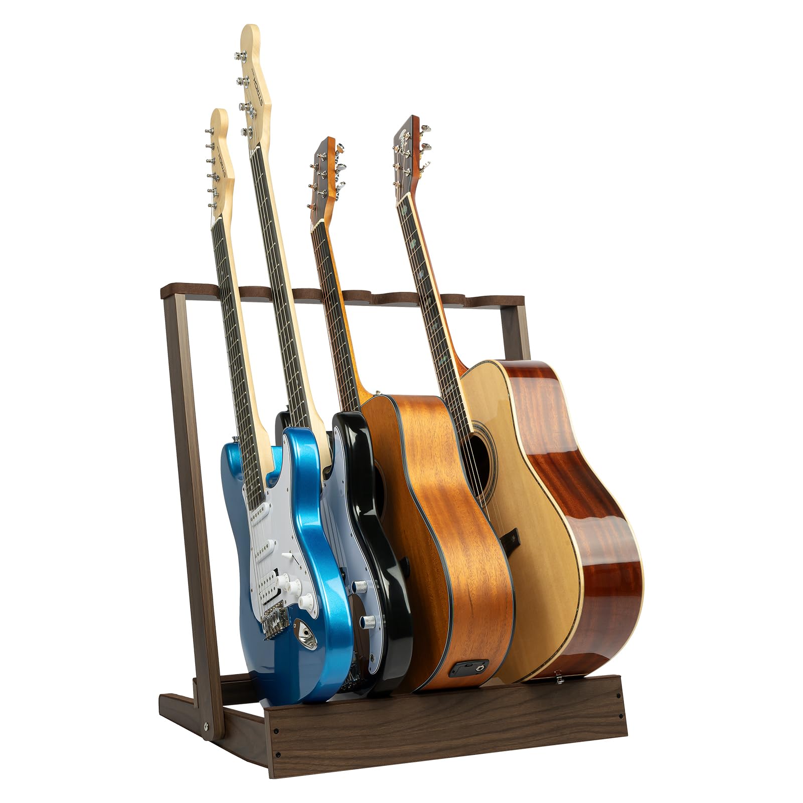 Amazon.com: STRICH Multiple Guitar Stand, Wooden Folding Guitar Rack ...