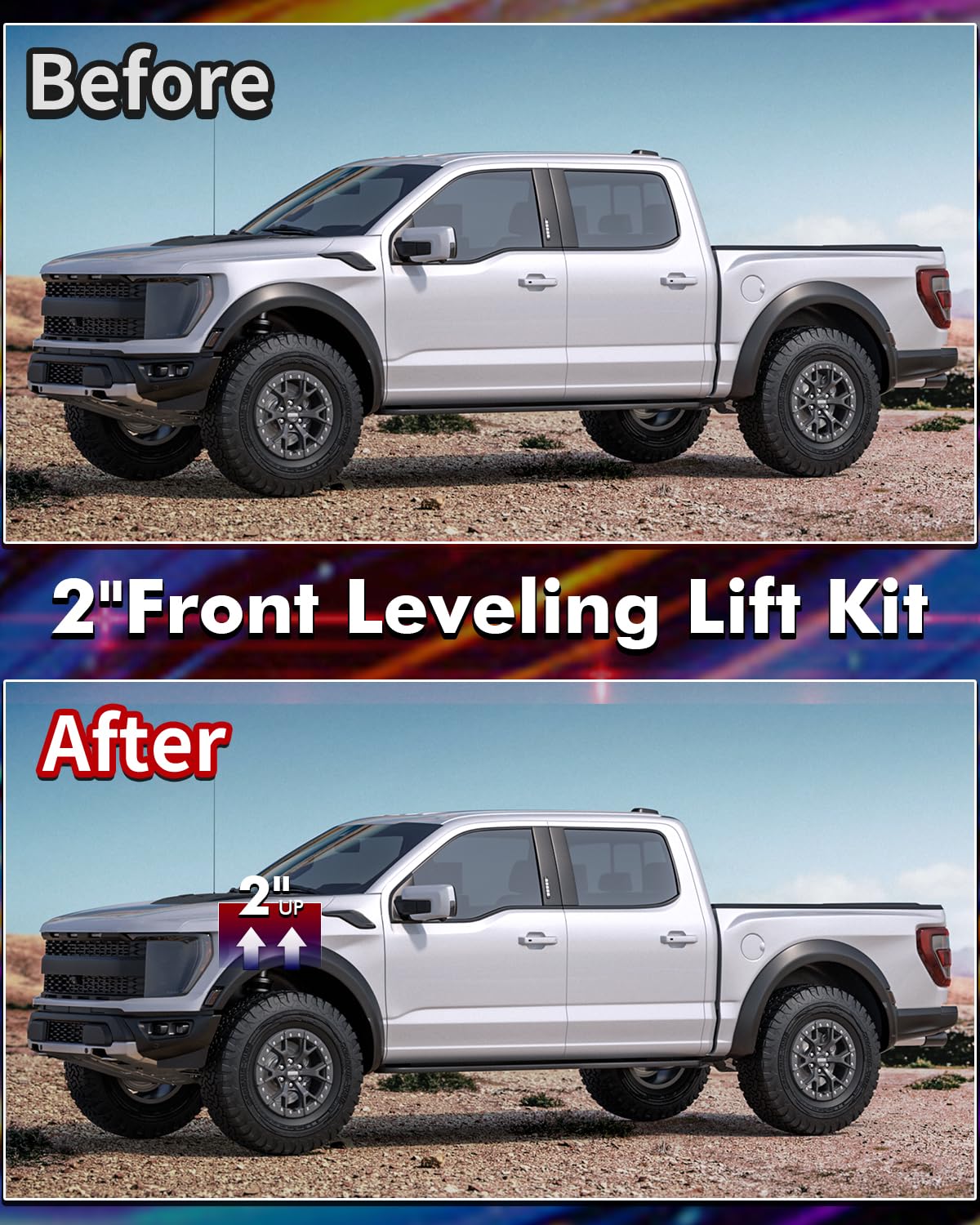 Snapklik.com : FLYCLE Leveling Lift Kit For 2004-2026 F150 2WD 4WD, 2 ...