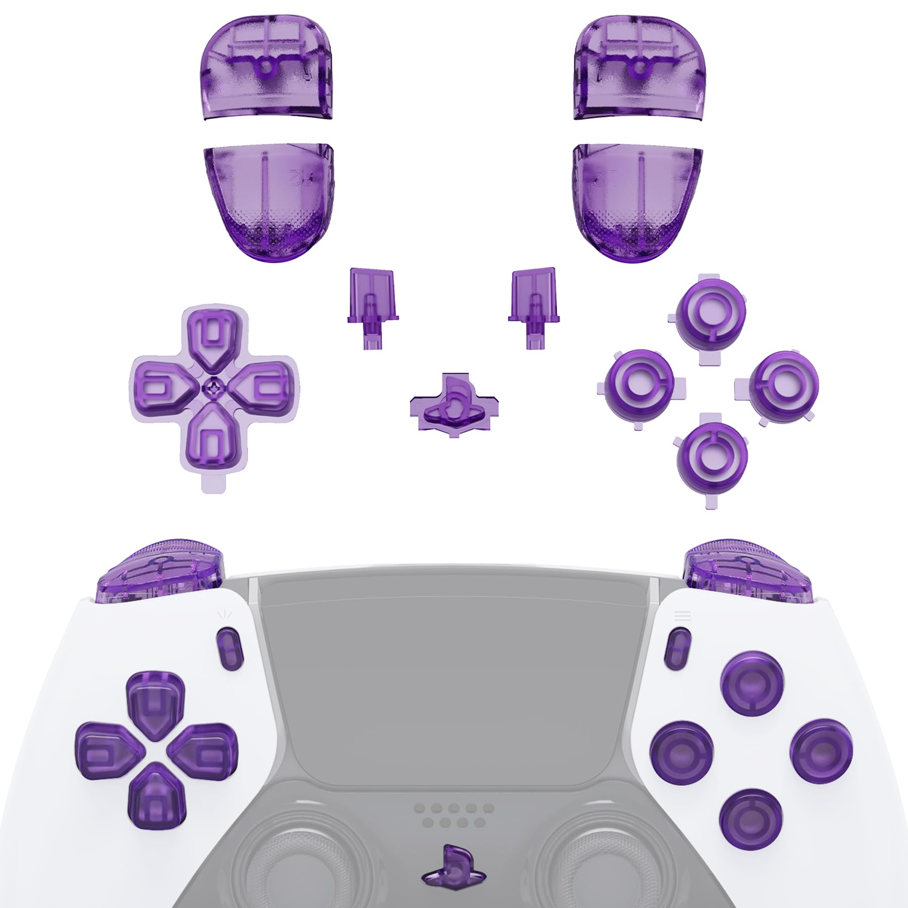 Amazon.com: eXtremeRate Replacement Full Set Buttons Compatible with ...
