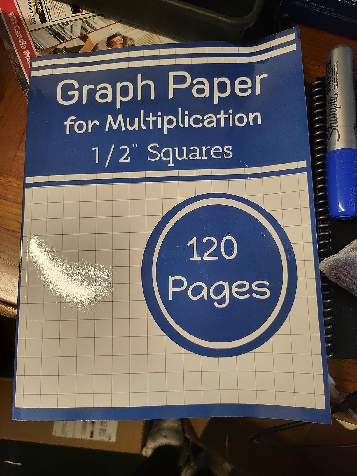 Graph paper for Multiplication: Graph paper for kids large 1/2 inch ...