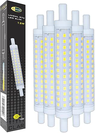 CLAR - Ampoule LED R7S 118mm, 13W (Pack 5) : Amazon.fr