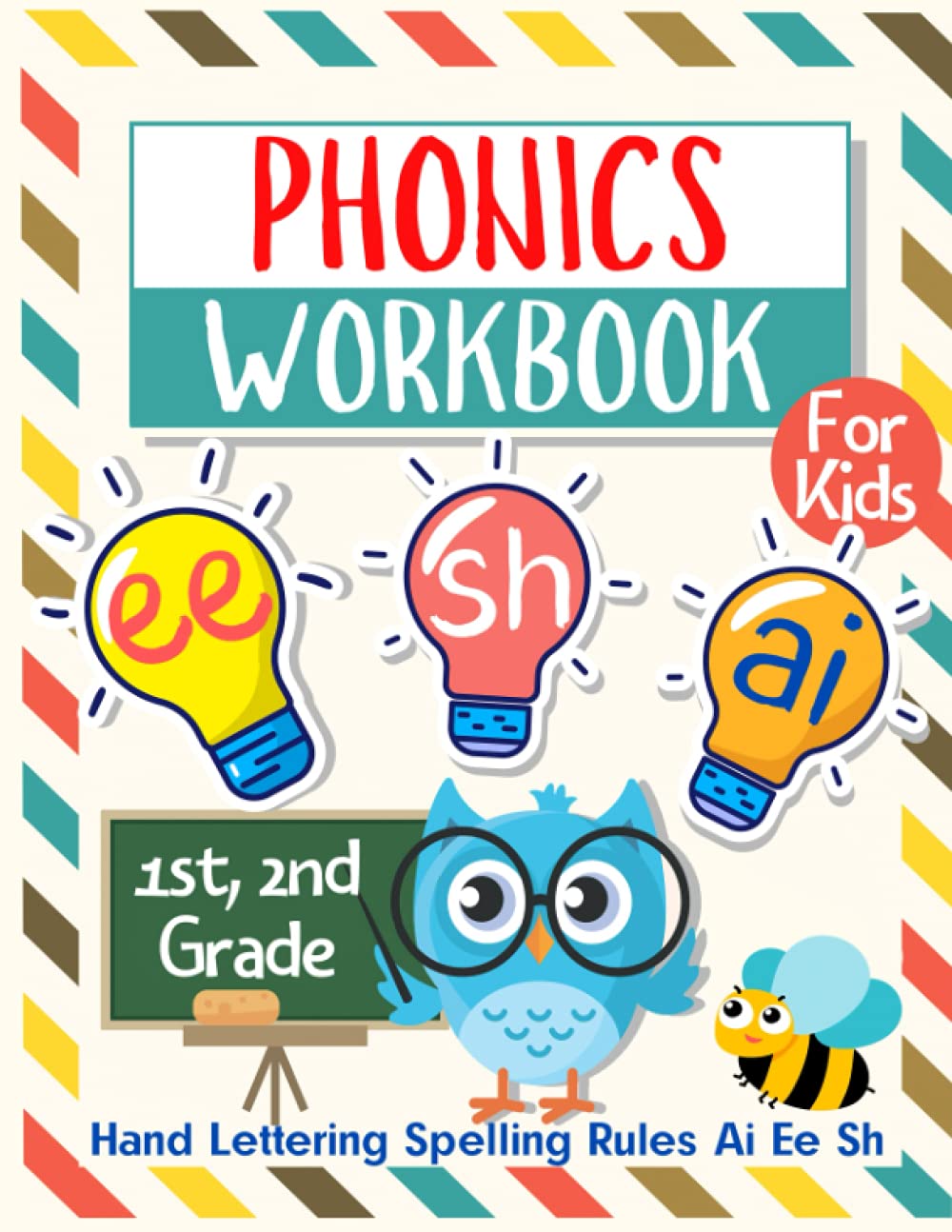 Phonics Workbook For Kids Perfect For Preschool 1st 2nd Grade Hand 