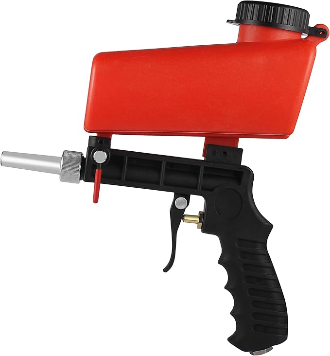 VALIANTOIN Gravity Feed Air Sand Blaster Gun - Hand Held Sand Blasting ...