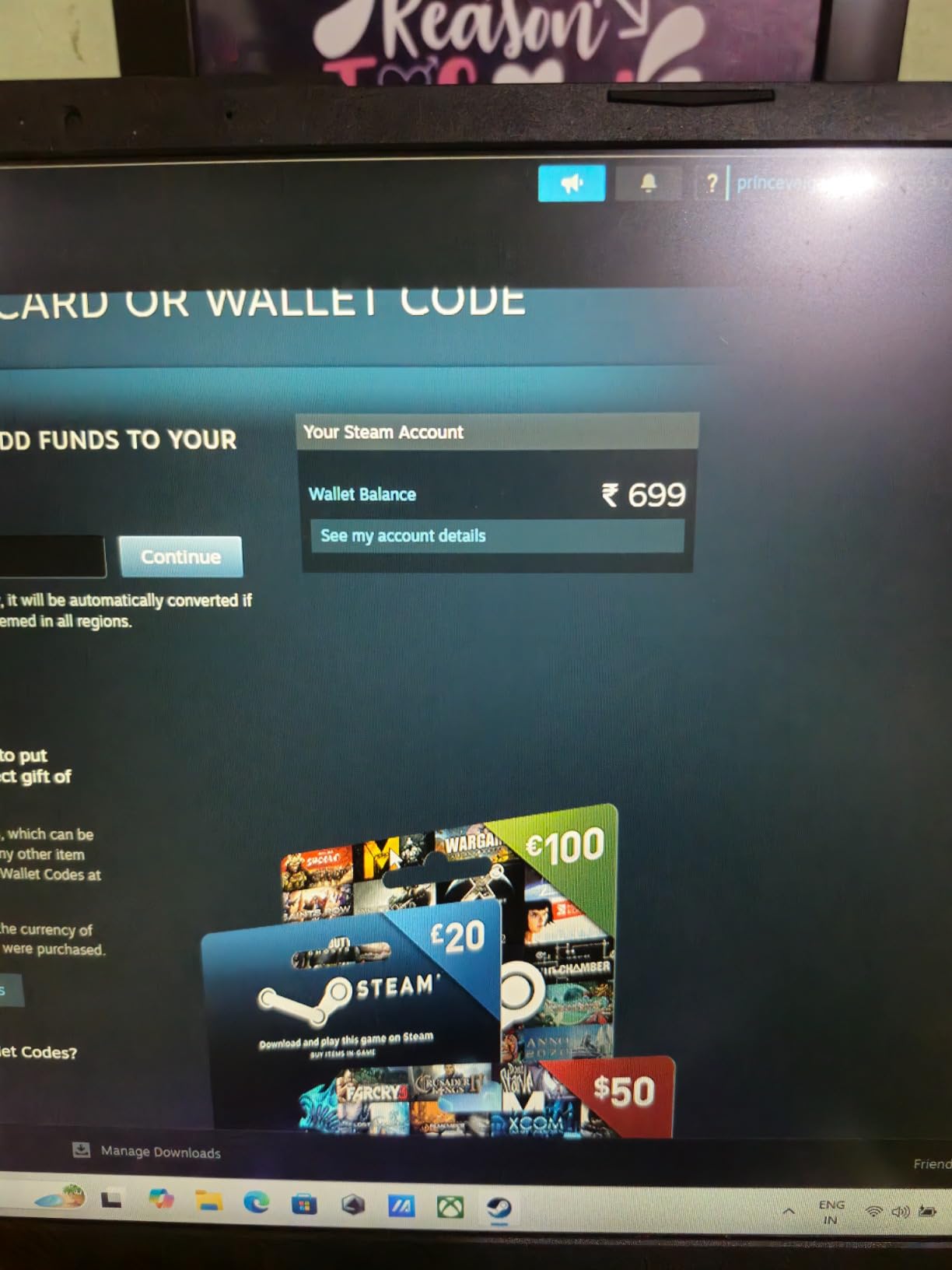 INR 500 Steam Gift Card - ( Steam Wallet Digital Code Only) : Amazon.in ...