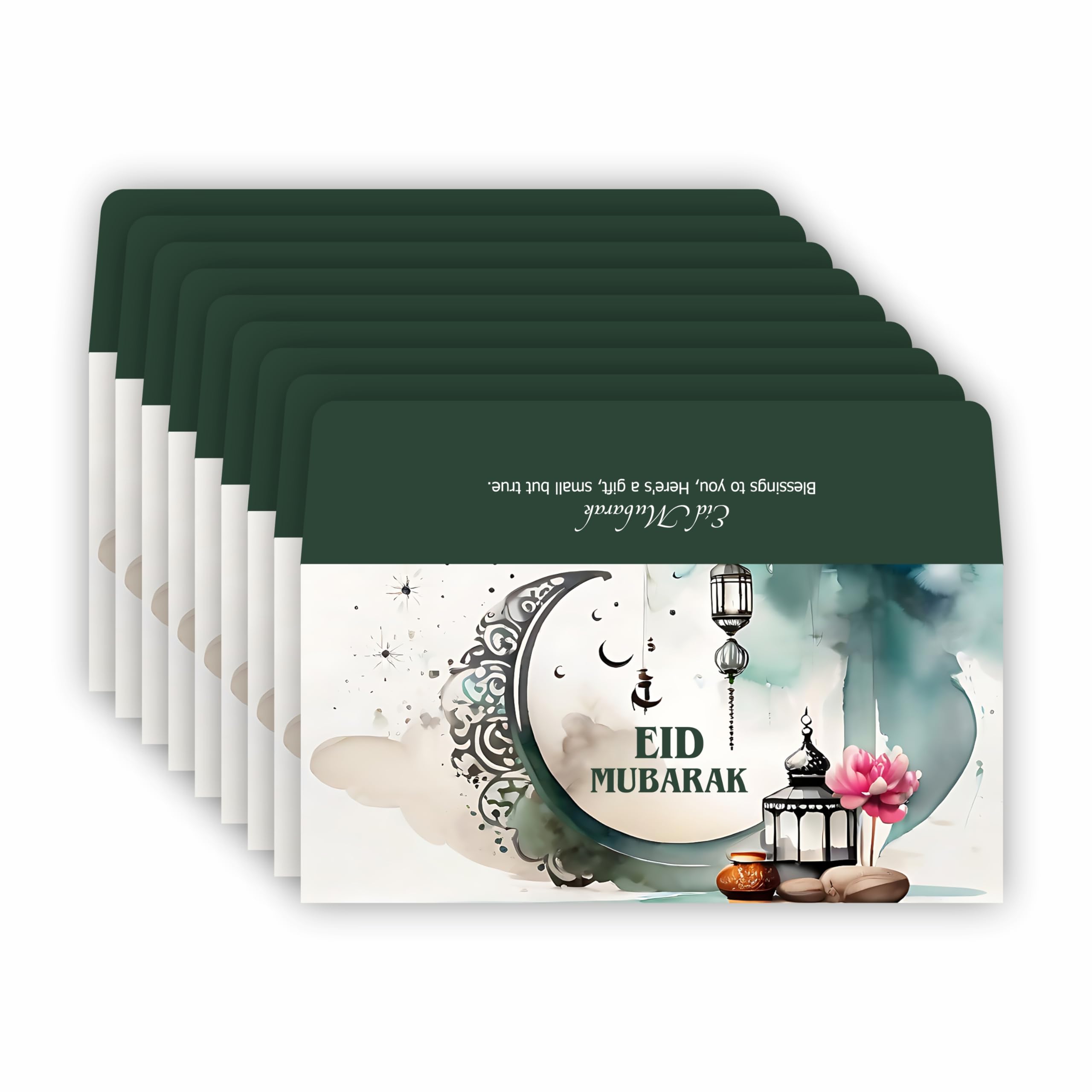 Anne Print Solutions® Pack Of 12 Eid Mubarak Envelopes Shagun Colorful ...