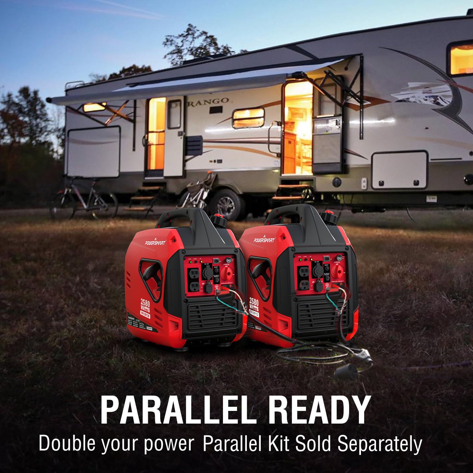 PowerSmart 2580-Watt Super Quiet Portable Inverter Generator, Ultra ...