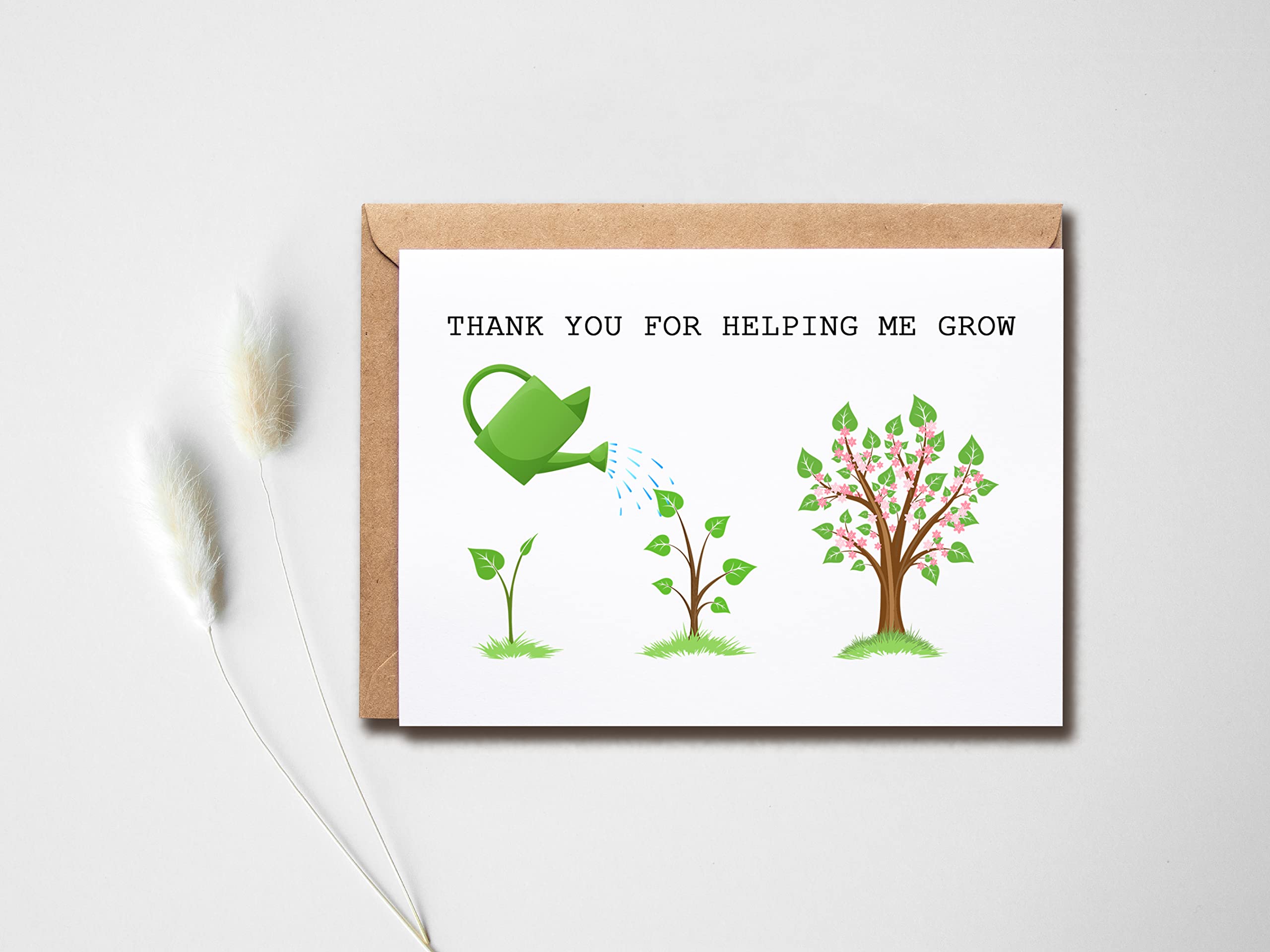 Thank You For Helping Me Grow Cards
