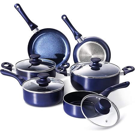 Amazon.com: Blue Diamond HD Stainless Steel Clad Pro 10 Piece Cookware ...