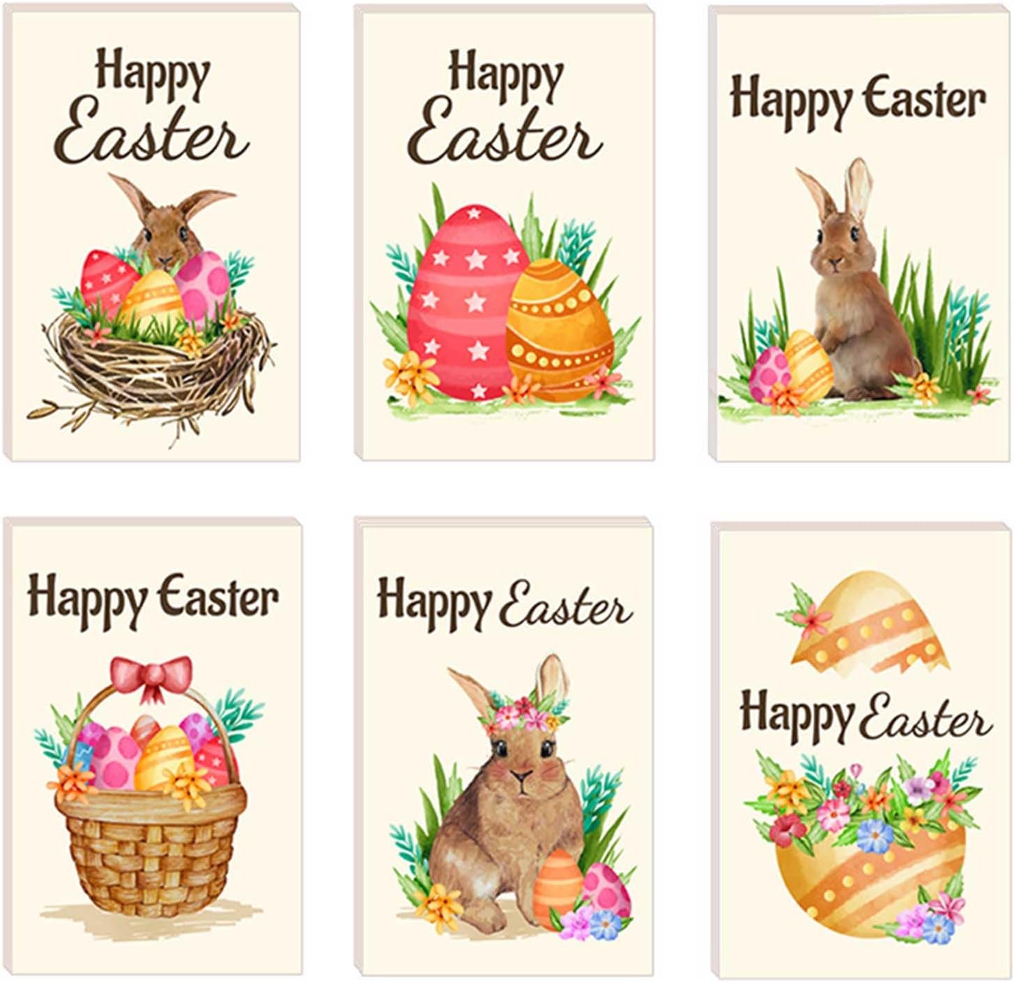 24 Pack Easter Cards Kit with Envelopes Stickers Sets Easter Cards ...