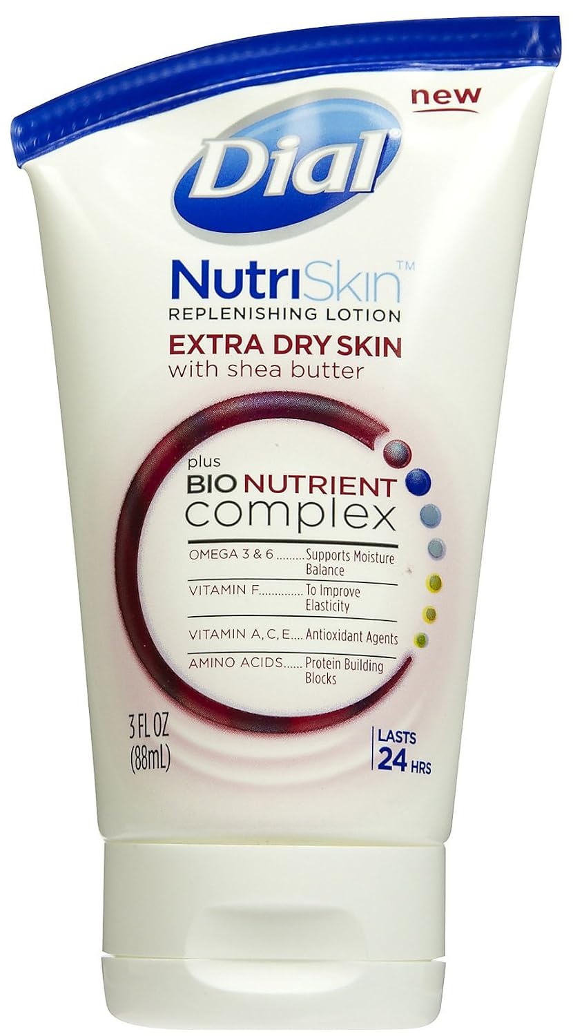 Amazon.com : Dial Nutriskin Replenishing Lotion for Extra Dry Skin - 3 ...