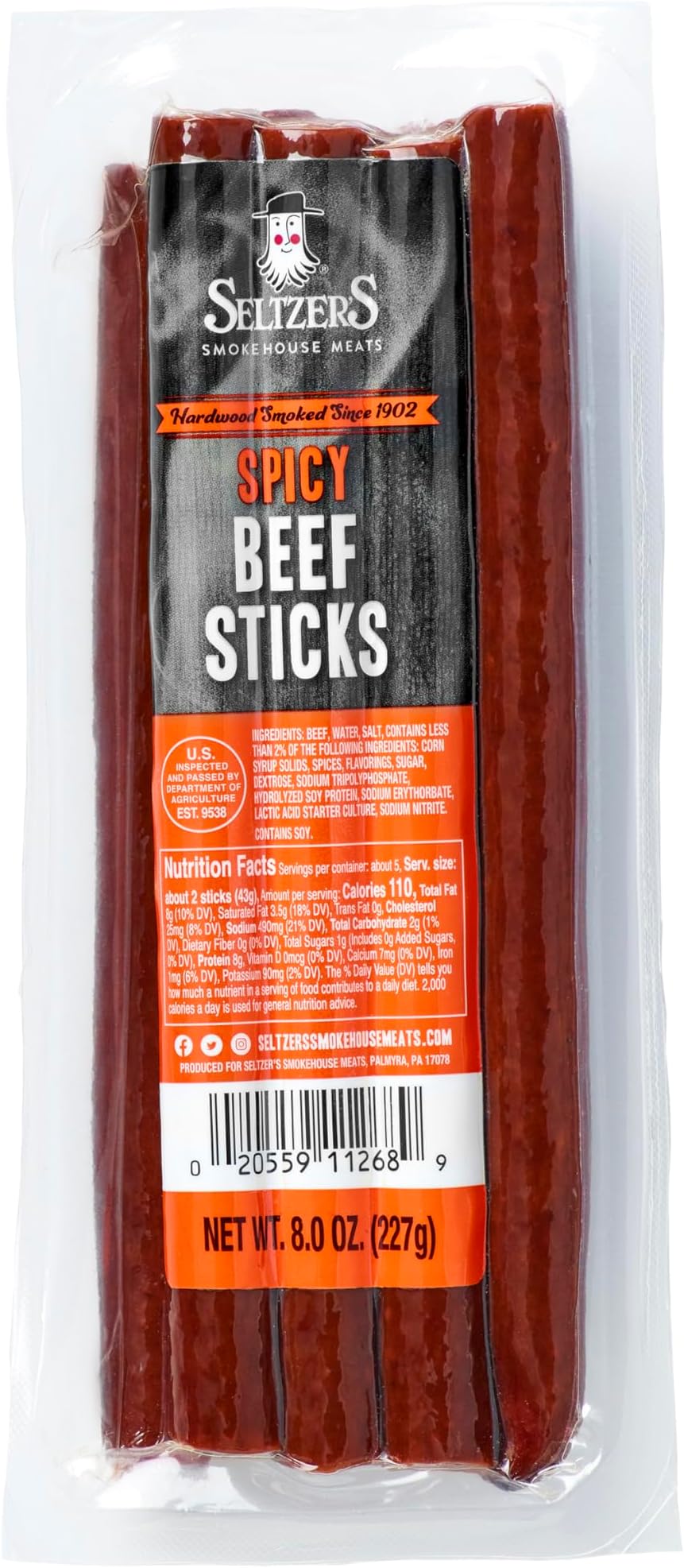 Amazon.com: Old Wisconsin Hot & Spicy Twisted Link Sausage Snack Sticks ...