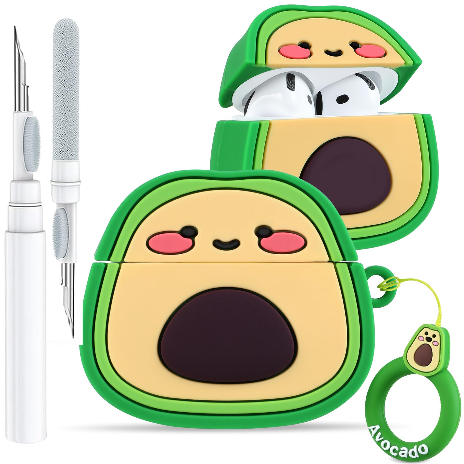 Amazon.com: Boaretiu for Airpods 4th Case - with Keychain and Cleaner ...