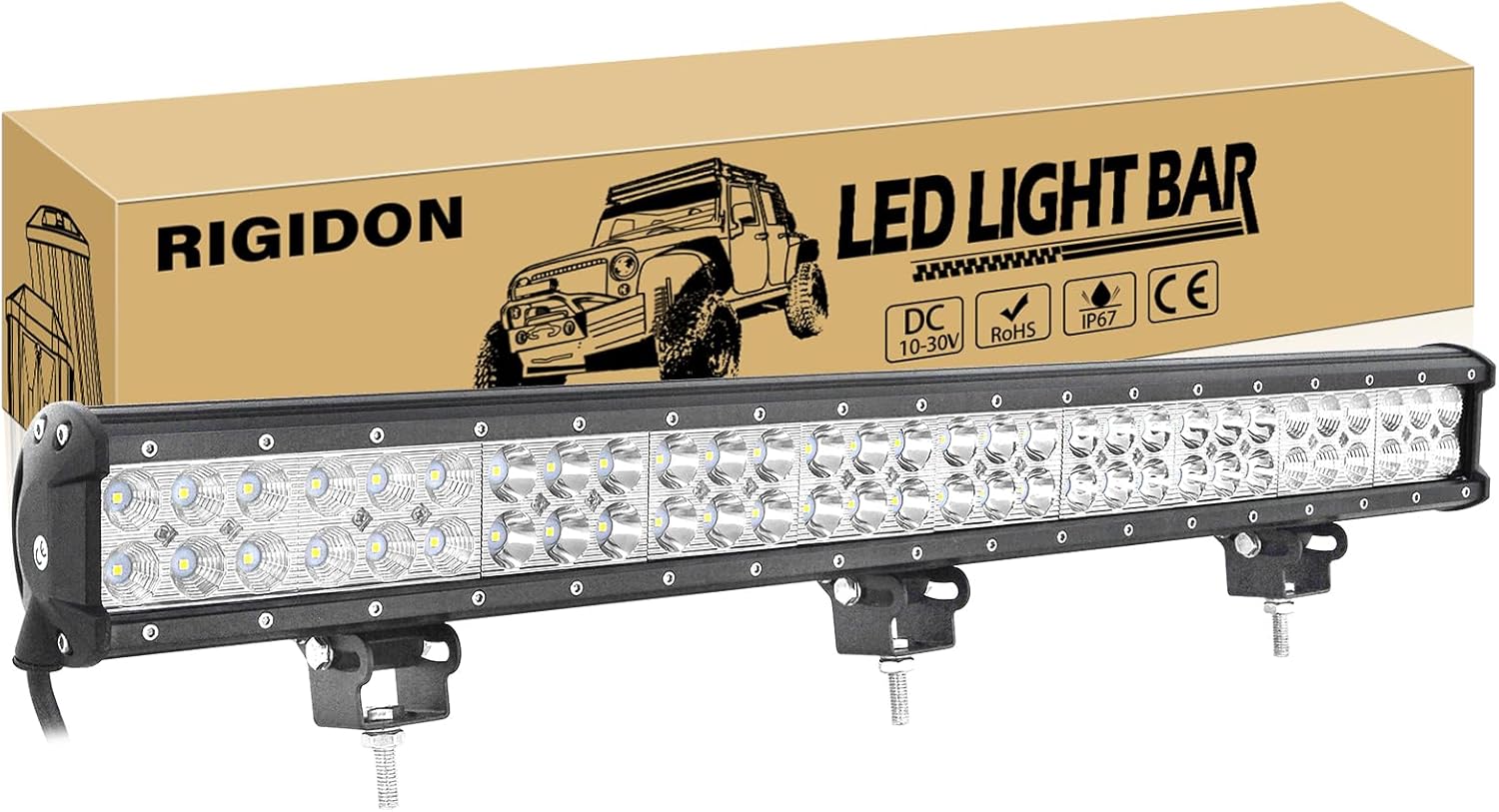 Amazon.com: RIGIDON 28Inch 180W Light Bar, Double Row Flood Spot Combo ...