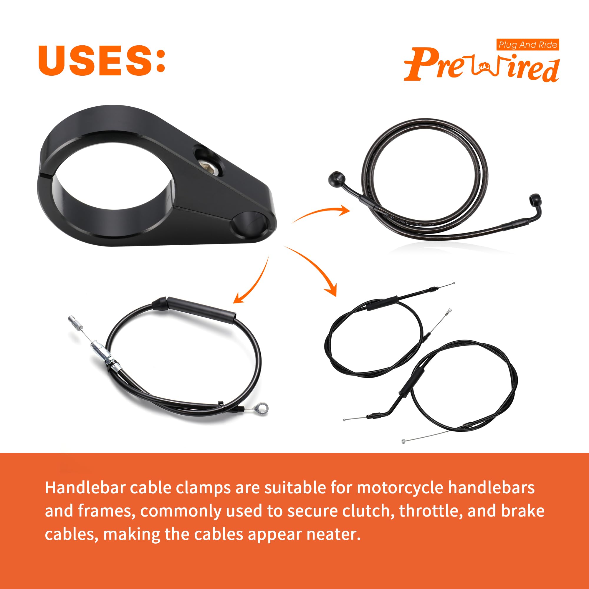 Snapklik.com : Prewired 1 1/4" Billet Handlebar Frame Mount Clutch ...