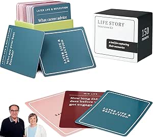 Amazon.com: GEMOWN 150Pcs Life Story Interview Kit Cards - Get to Know ...