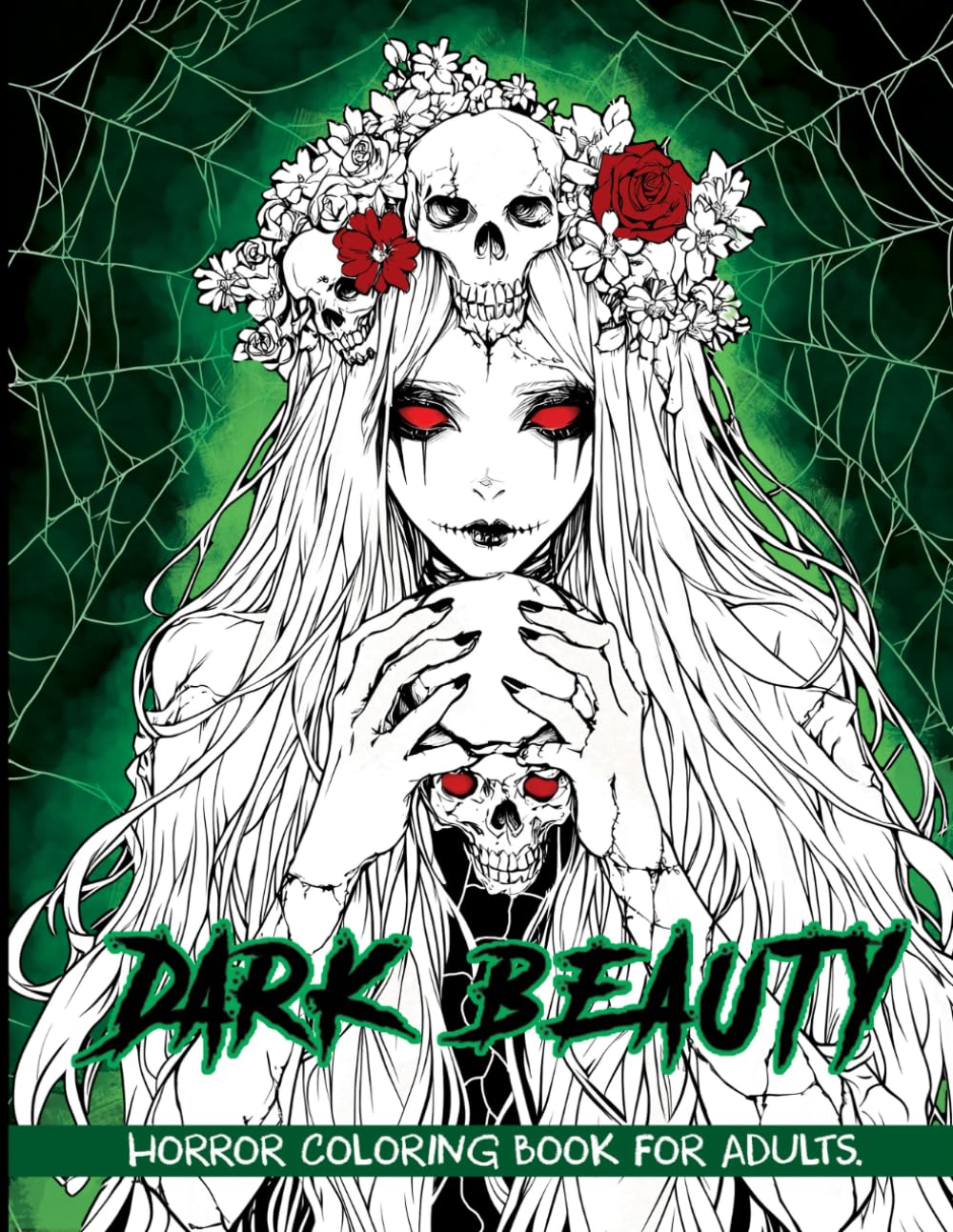 Amazon.com: Dark Beauty Horror Coloring Book for Adults: Hauntingly ...