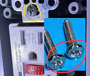 ANKO GFCI Outlet 15 Amp, UL Listed, Self-Test, Tamper-Resistant ...