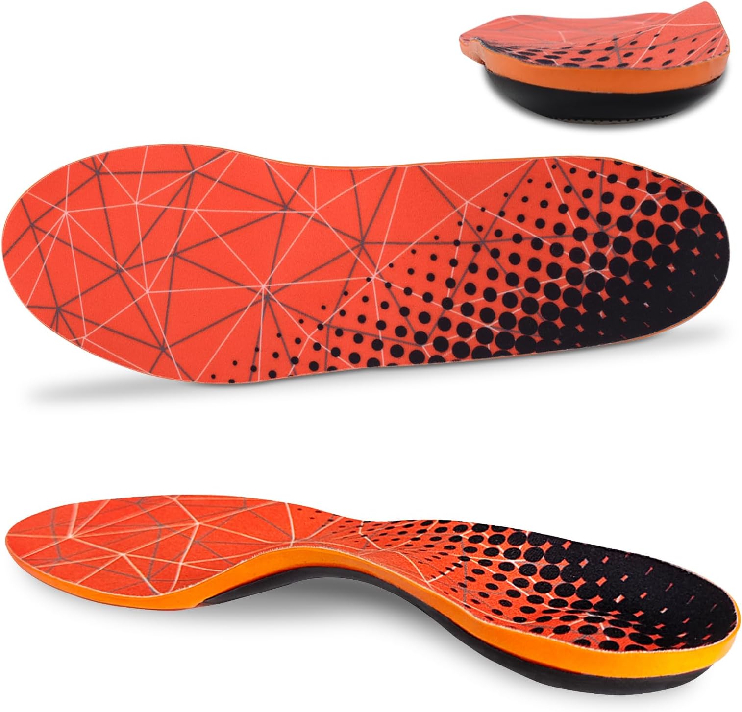 Amazon.com: 2 Pairs Plantar Fasciitis Insoles, 220LB High Arch Support ...