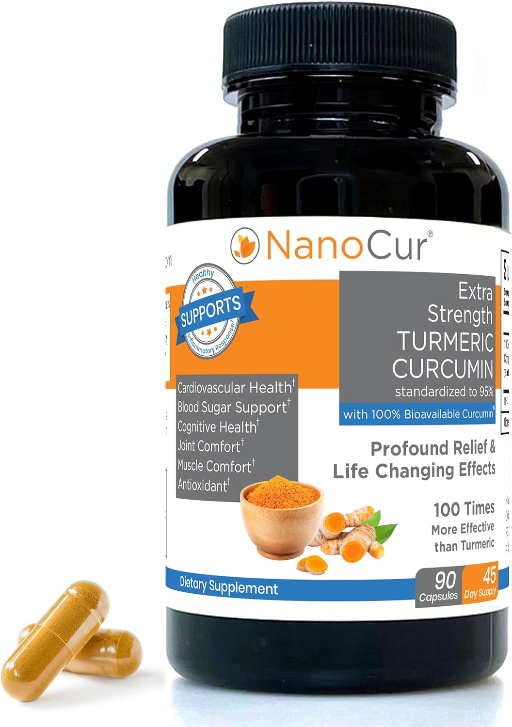 Amazon.com: Nanocur Turmeric Curcumin - 100x More Active Than Turmeric ...