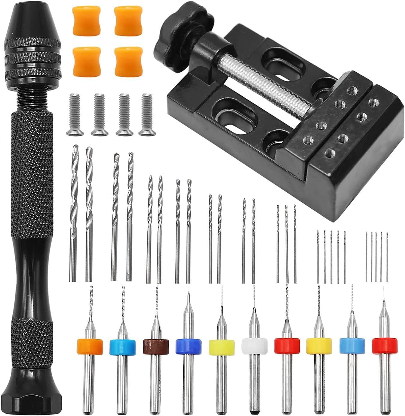 Amazon.com: Saihisday Mini Modeling Hand Drill Set with Pin Vise Hand ...