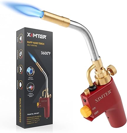 Ximter MAPP Propane Torch Head - Durable Cast Aluminum Body MAP Gas ...