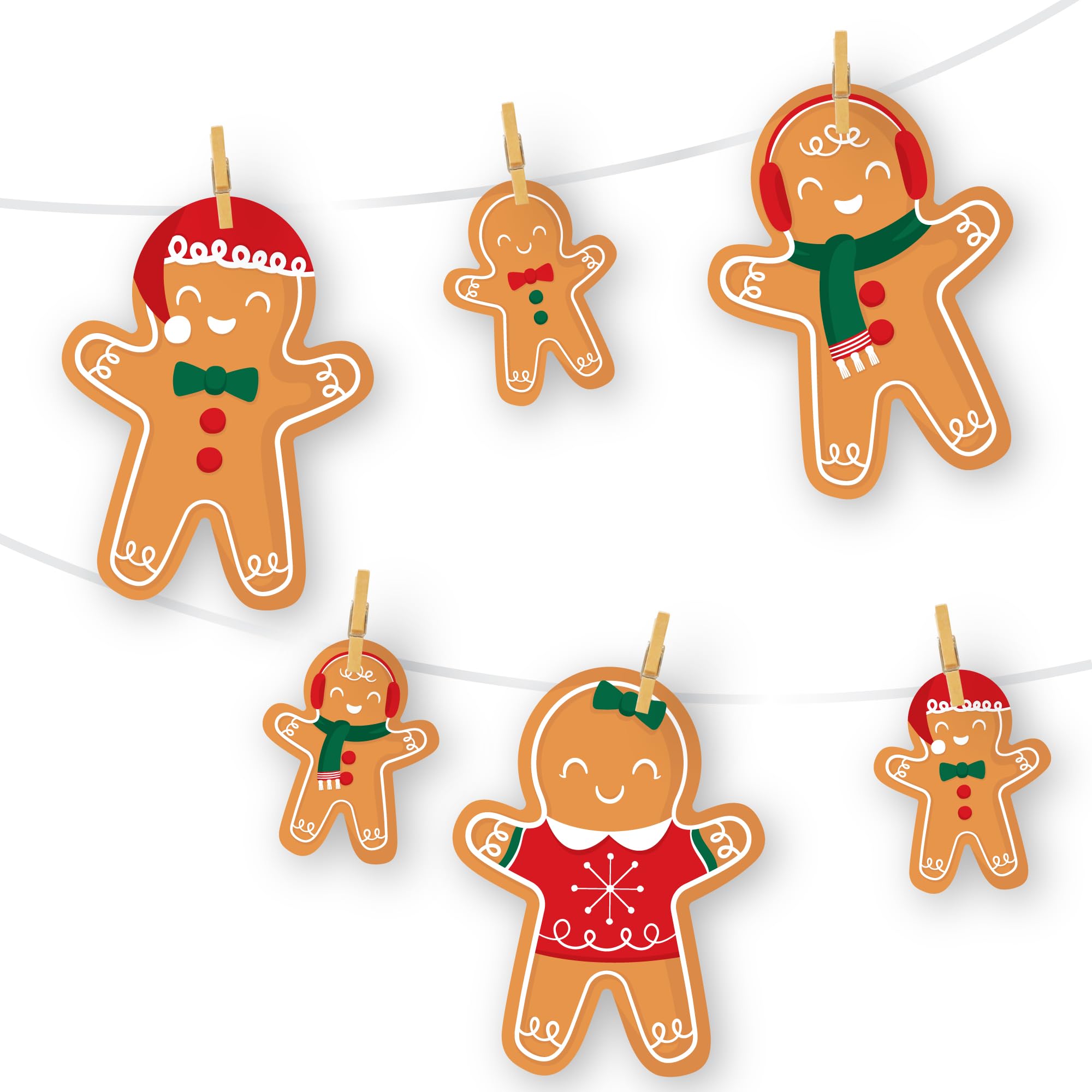 Amazon.com: Big Dot of Happiness Gingerbread Christmas - Gingerbread ...