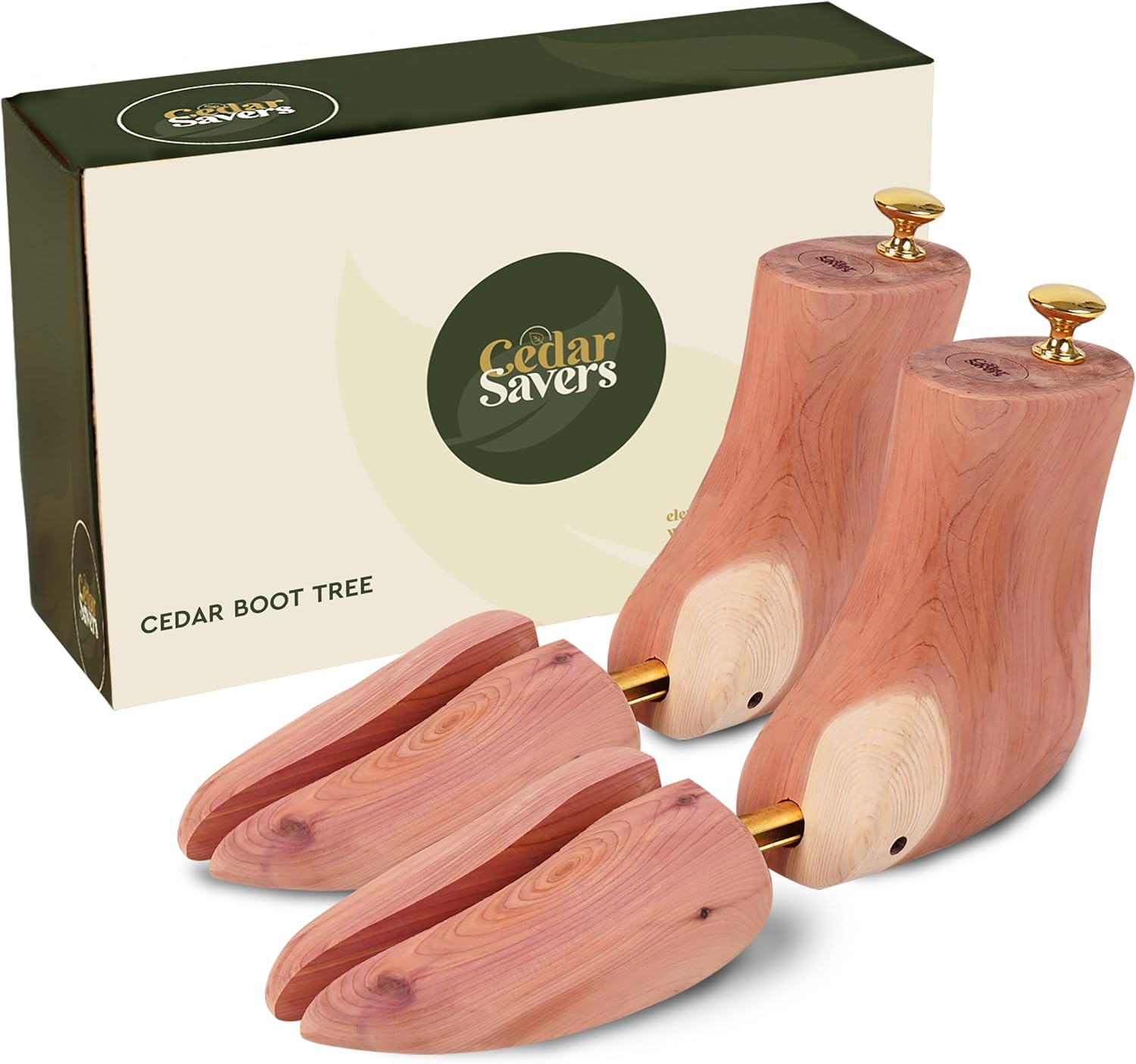 Amazon.com: CedarSavers Cedar Boot Tree for Men - Natural Aromatic Wood ...