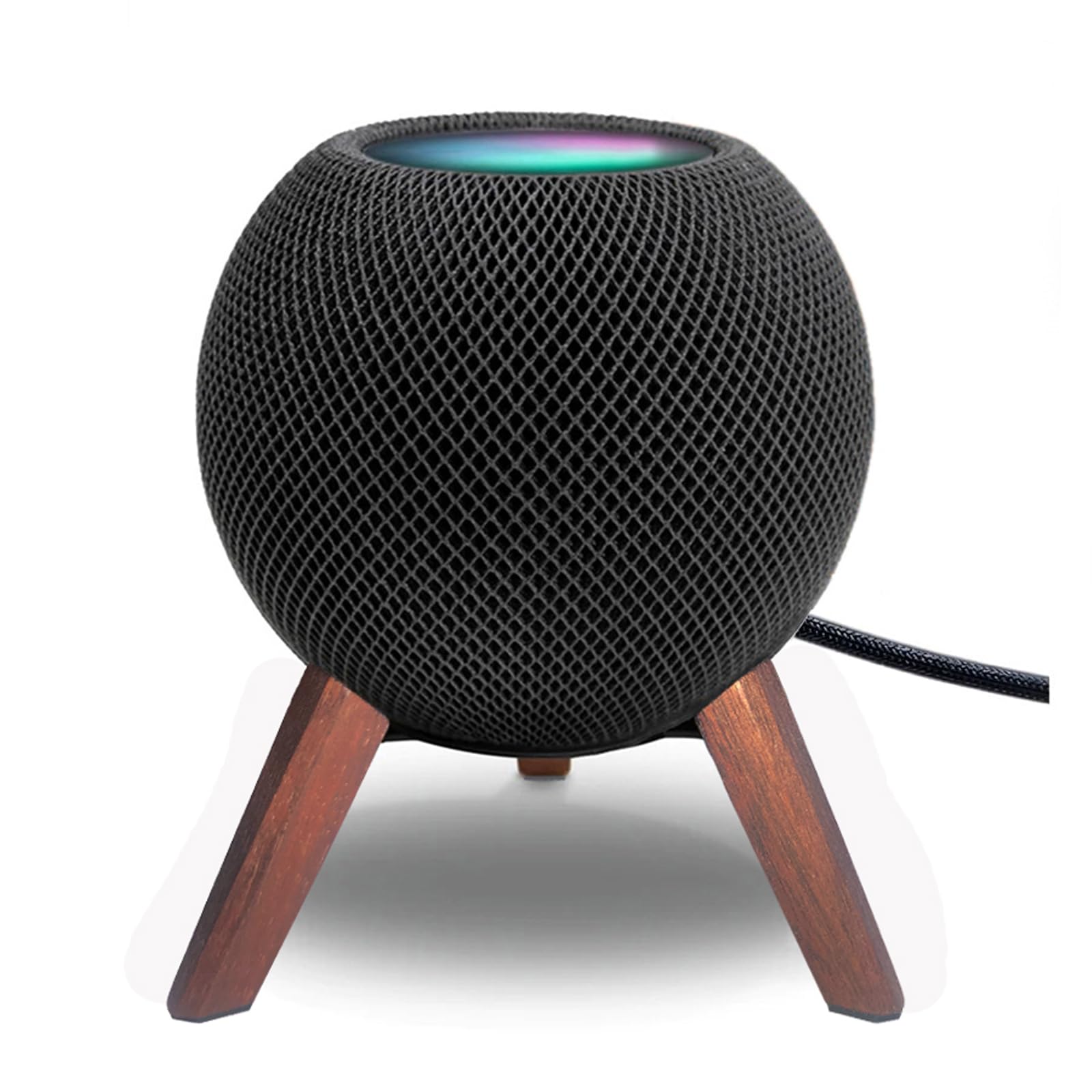 Amazon.com: Real Wood Stand for Homepod Mini Wooden Tripod with Metal ...